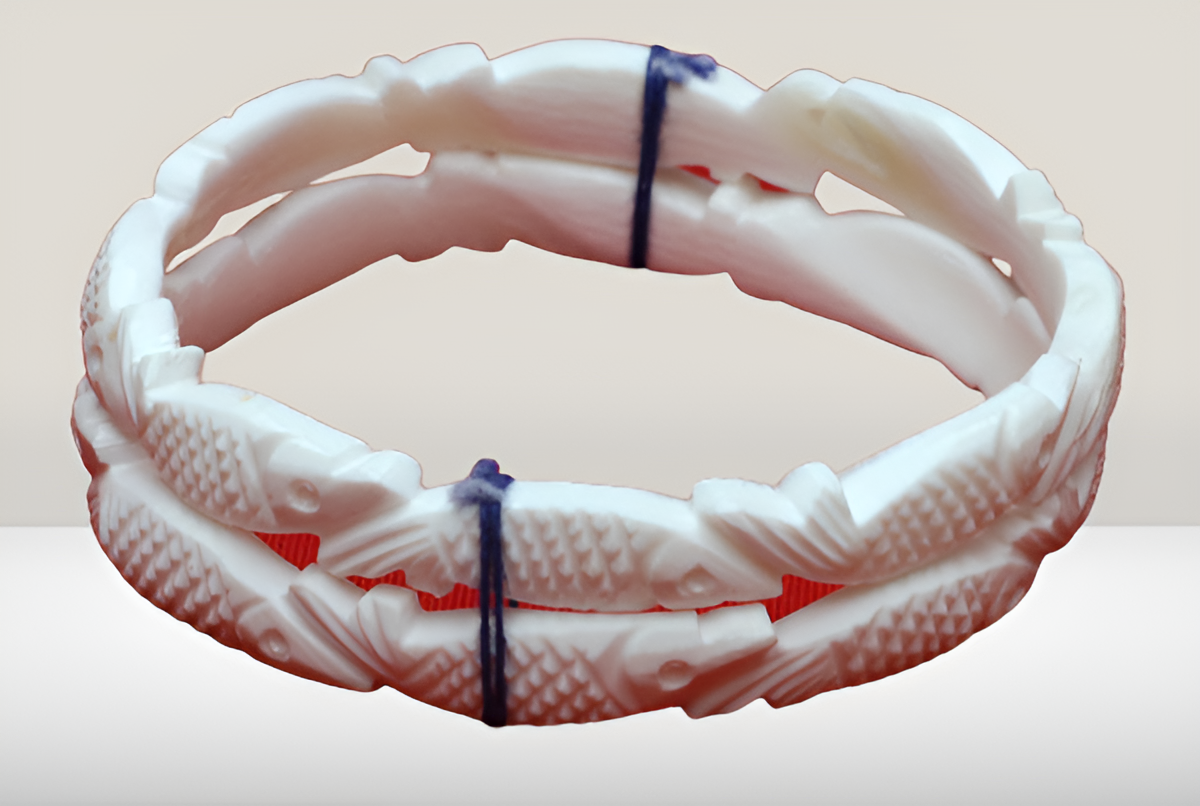 Fashion Chura Sankha with Fish Design - Where Tradition Meets ...